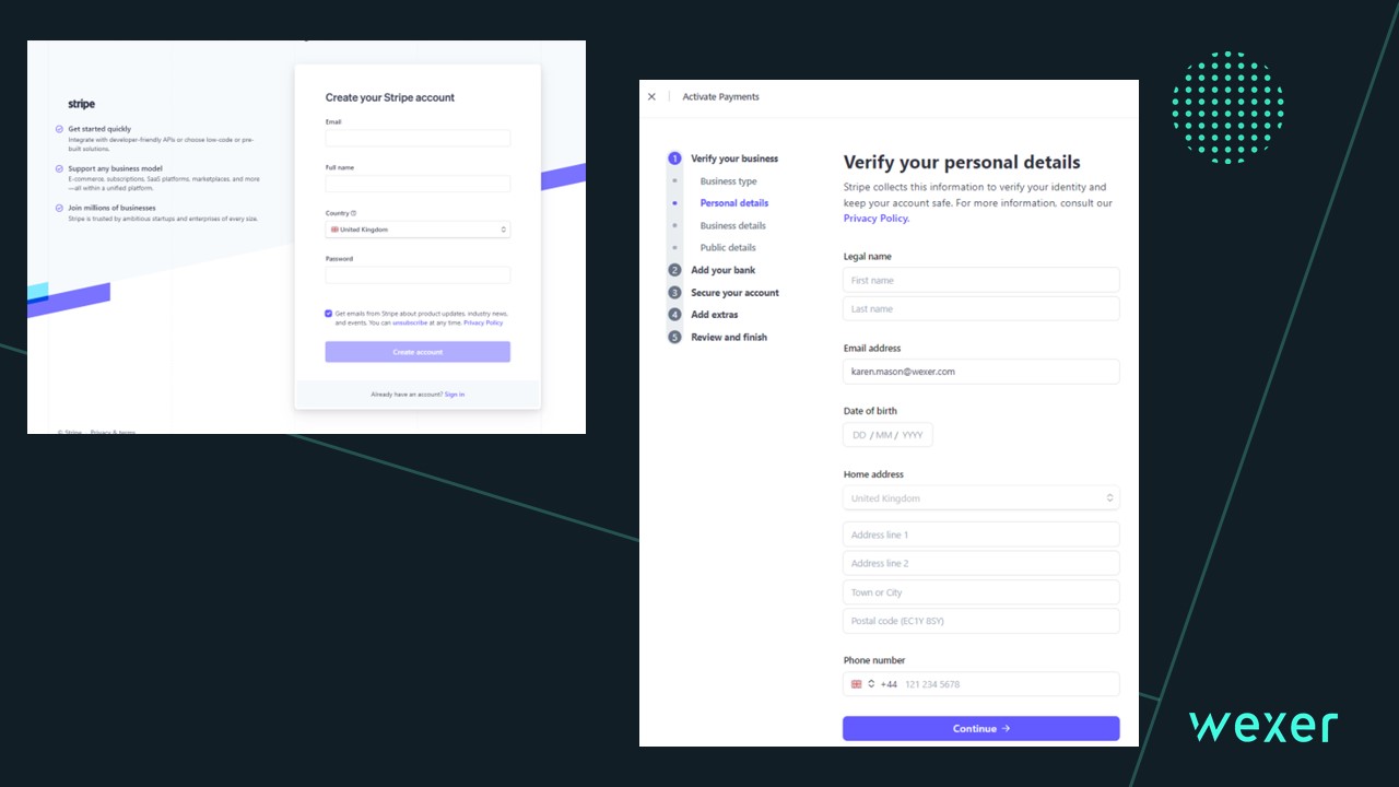 Mobile Platform: Stripe, creating an account to link to your Web Player ...